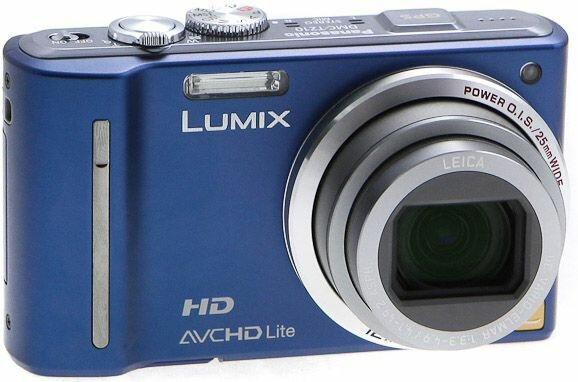 Panasonic Lumix DMC-TZ10, Blue Цифровой компактный фотоаппарат