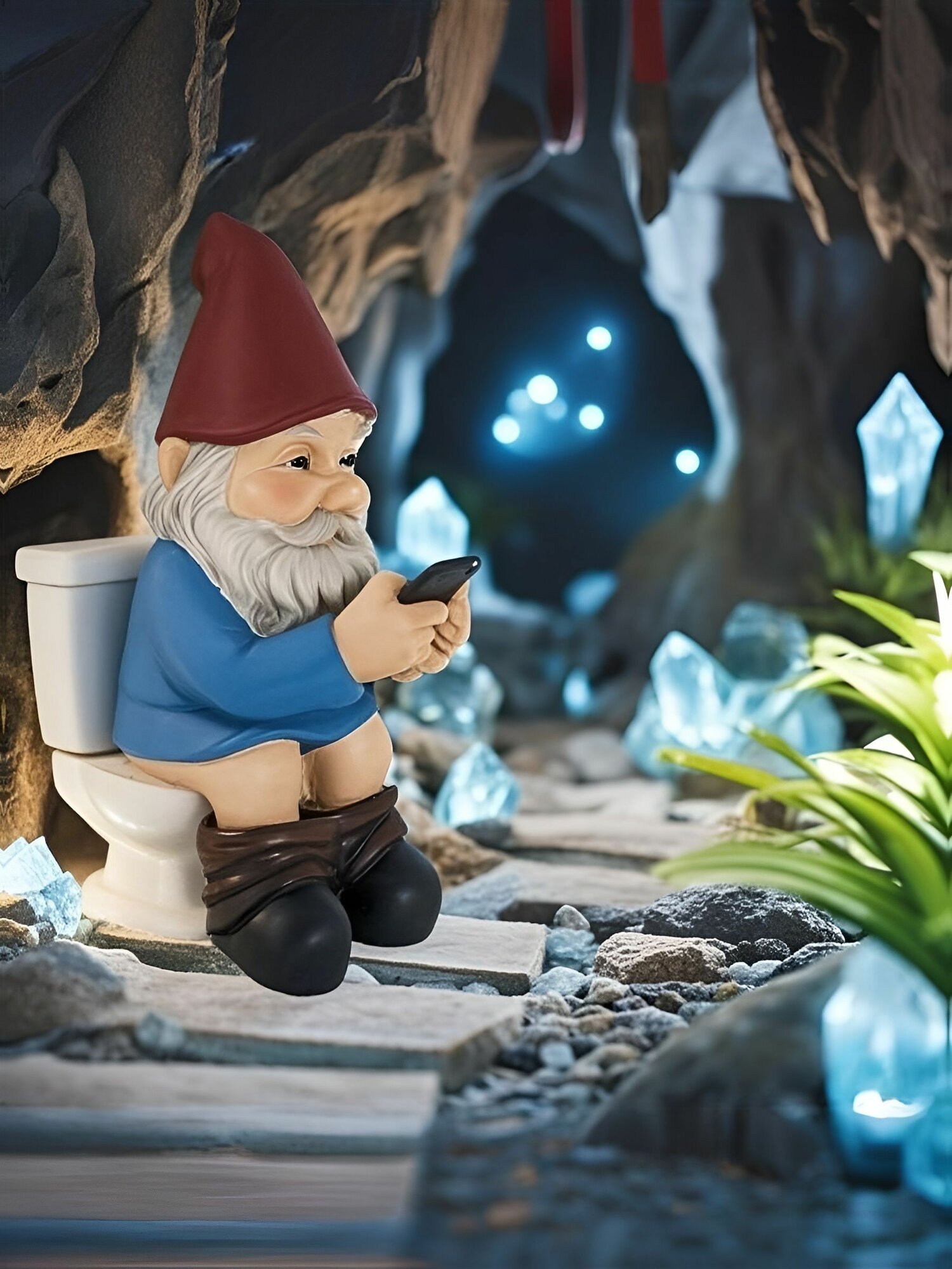 Садовая фигурка/Садовые украшения в виде гнома Эльфа