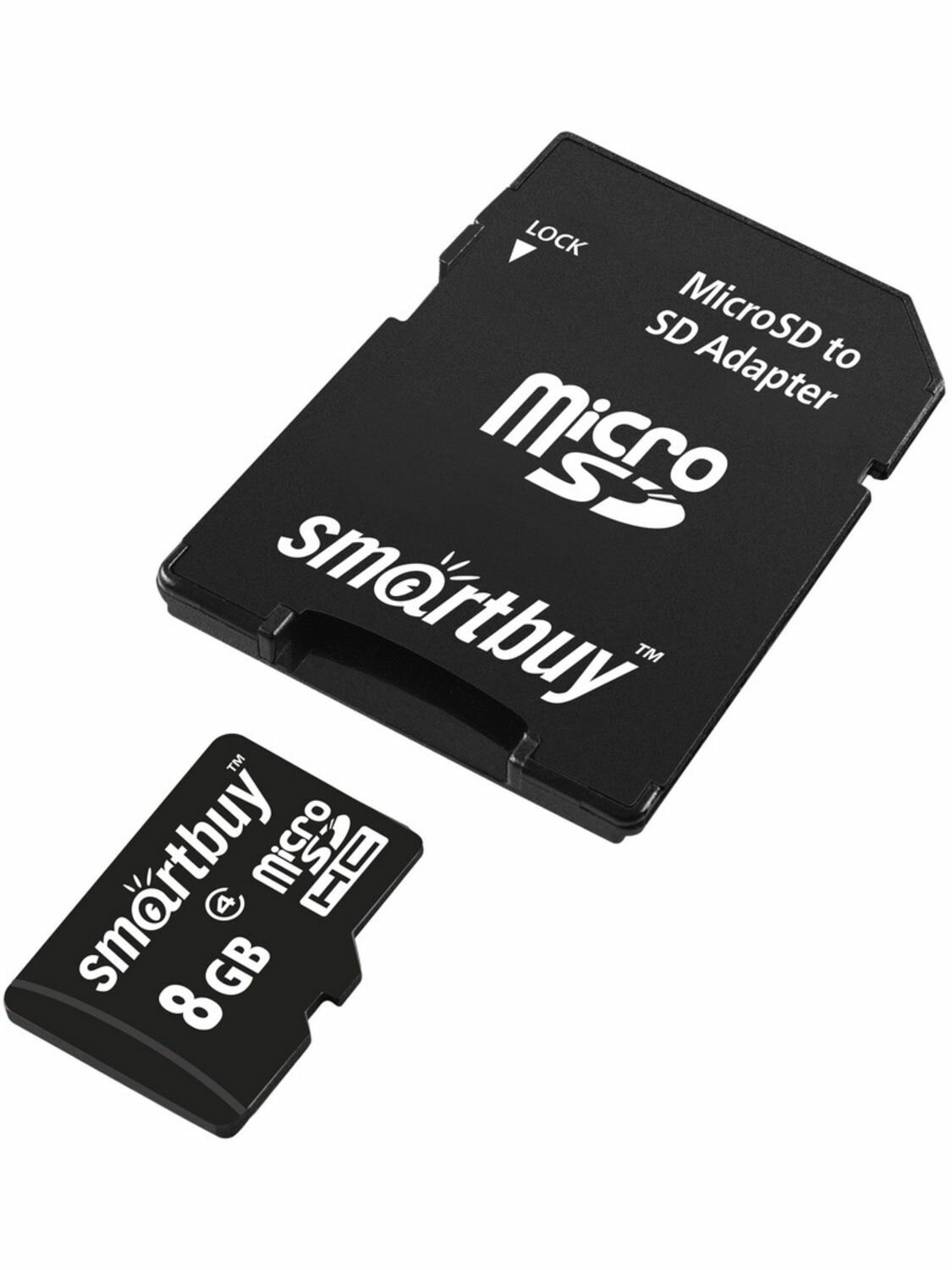 SMARTBUY SB8GBSDCL10-01 MicroSDHC 8GB Сlass10 + адаптер
