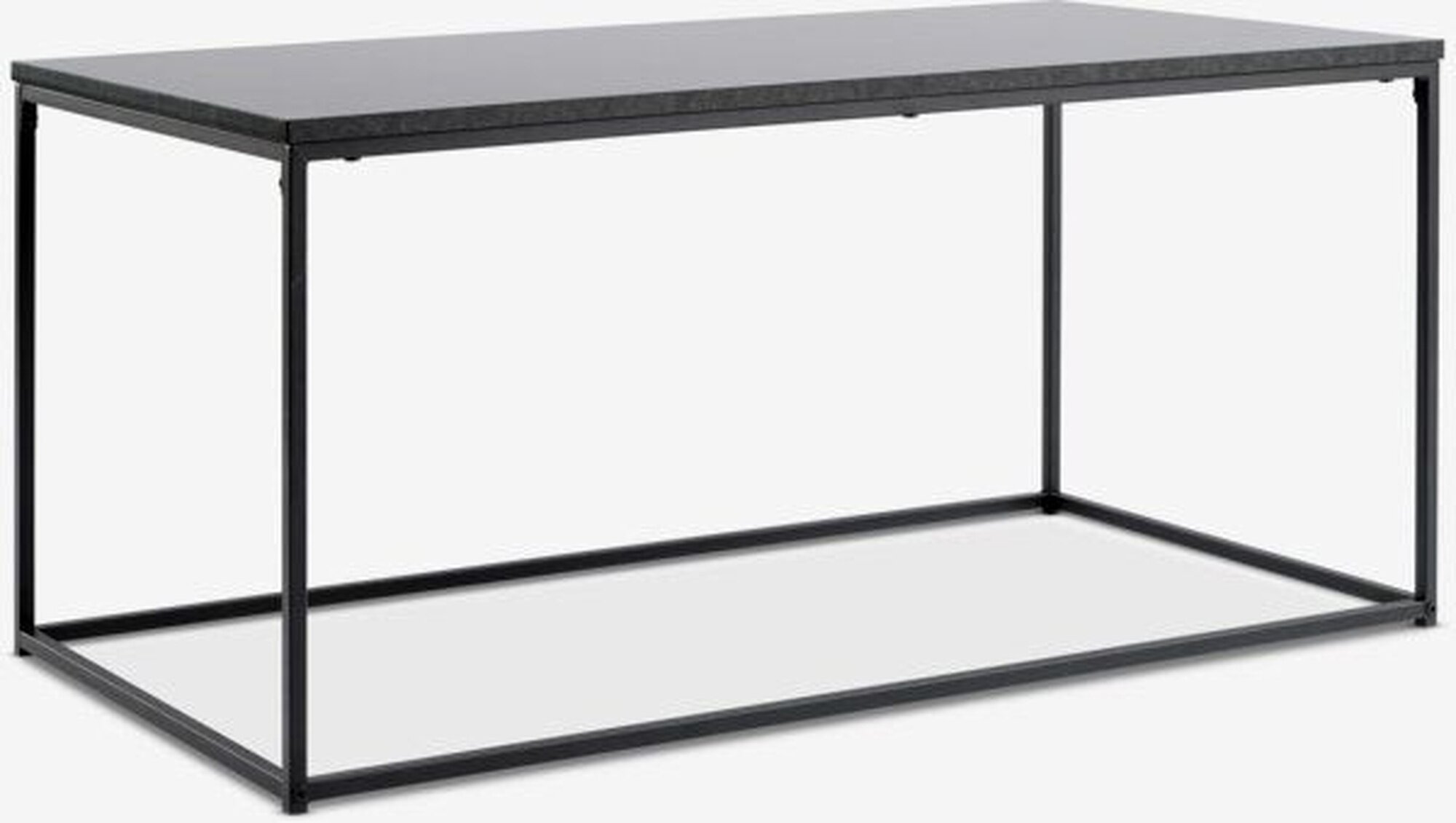 Журнальный столик Jysk TROSTERUD 50x100 см цвет мрамор/черный