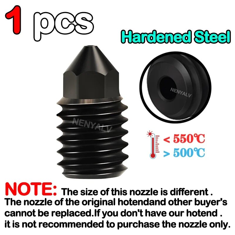 SEEDGREEN Комплект Hotend для 3D-принтера Bambu Lab A1/A1 mini 0,6 мм, 1pcs-Hardened