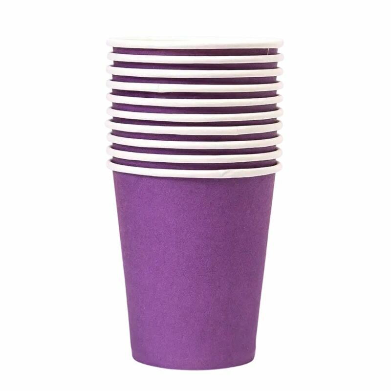 Биоразлагаемые кофейные чашки, Темно-фиолетовый стиль