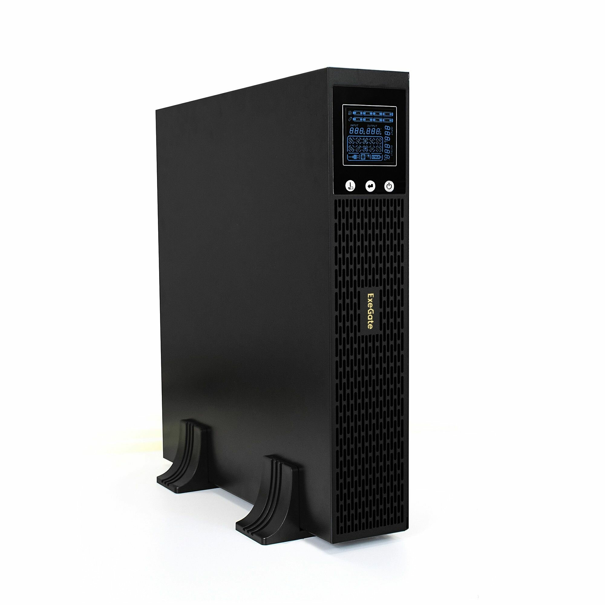 ИБП Pure Sine Wave ExeGate SinePower UHB-1000. LCD. AVR.8C13. RJ. USB.2U (1000VA/800W, LCD, AVR, 8*C13, RJ45/11, USB, батарея 12V 7.2Ah - 2шт, Rackmount 2U/Tower, металлический корпус, Black) EP285642RUS