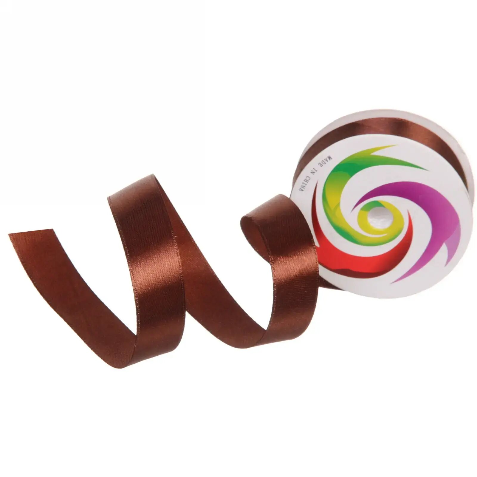 Лента для декорирования «Радуга» 2,0 см, 5 м, шоколадный цвет, блестящая