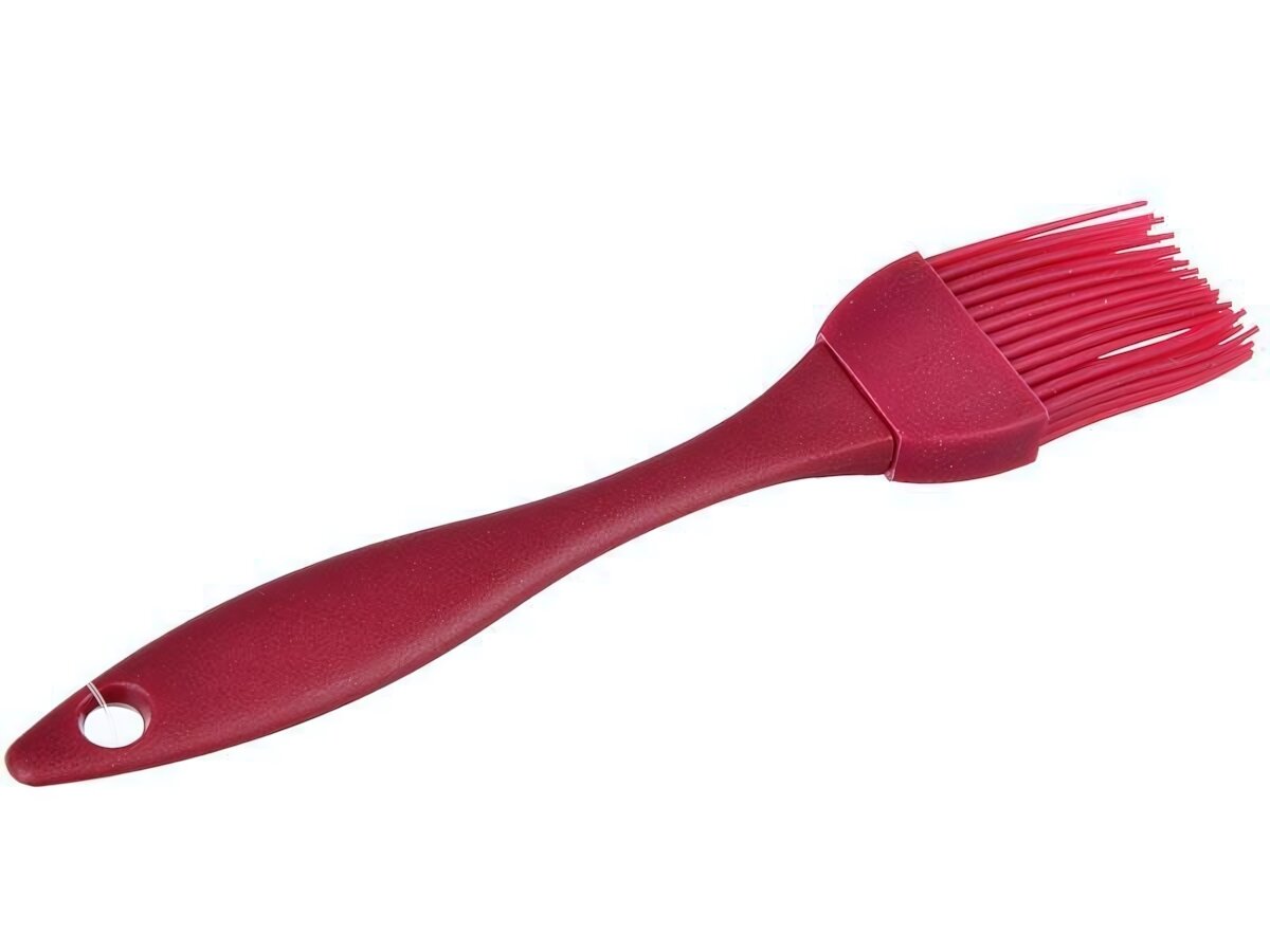 Кисточка силиконовая 17см, цвета в ассортименте, термостойкая, удобная ручка