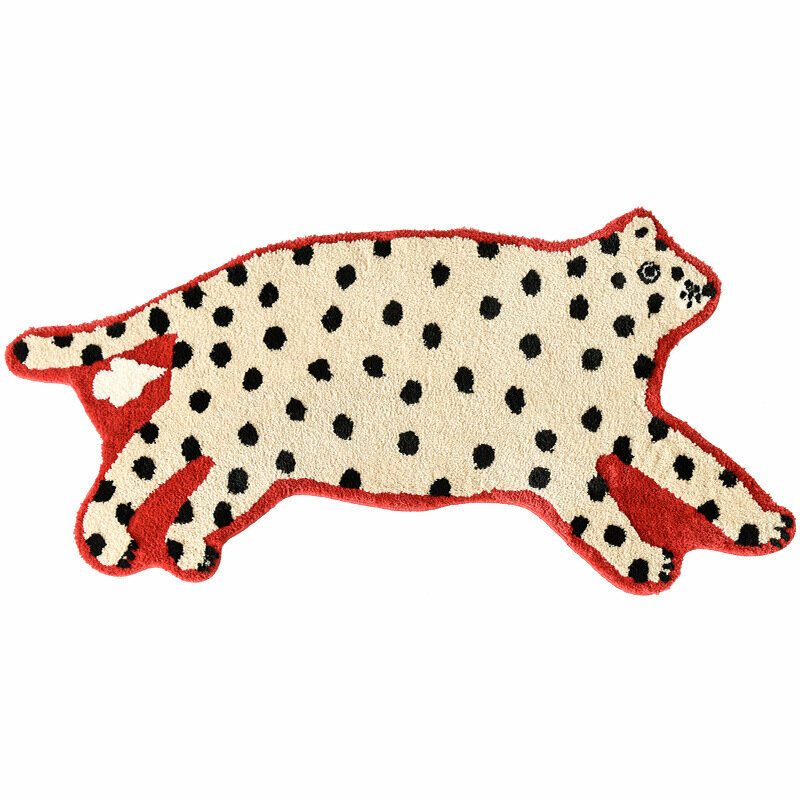 Мультяшный тигр, имитация кашемира, домашний коврик 80*120 см