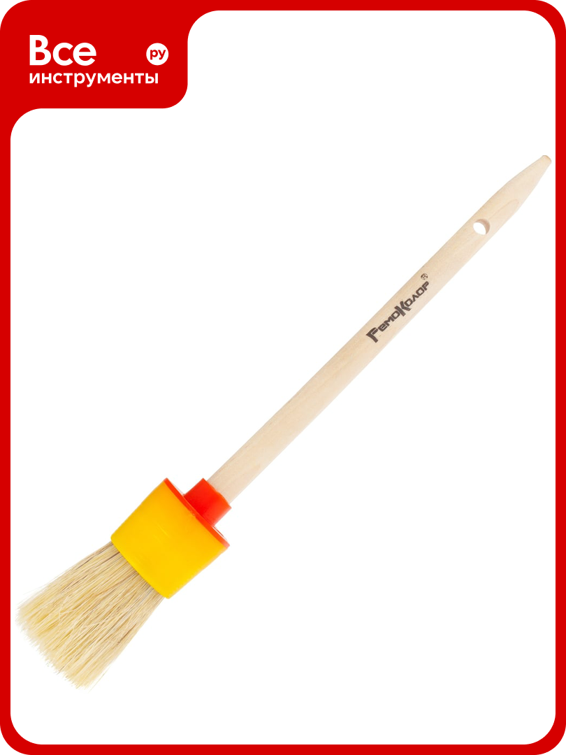 Круглая кисть №06, диаметр 30 мм РемоКолор 01-0-106