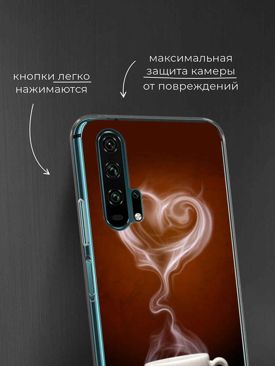 Чехол на Honor 20 Pro / Хонор 20 Про с принтом "Кофейная любовь" — фото 1