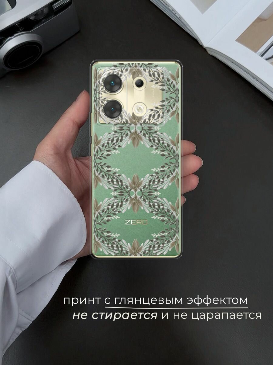 Чехол на Infinix Zero 30 5G / Инфиникс Зеро 30 5G с принтом "Калейдоскоп цветов" — фото 1