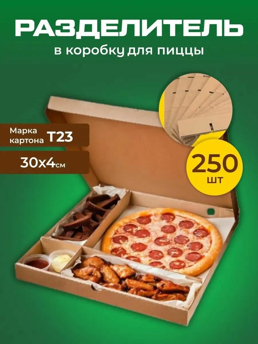 Разделители картонные для коробки пиццы