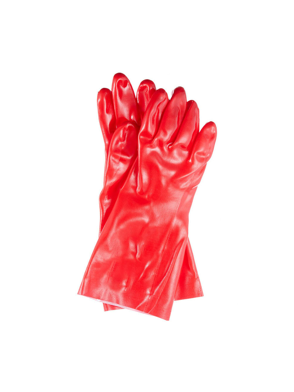 Перчатки х/б кислотоустойчивые с ПВХ покрытием водонепроницаемые PVC7335 красные 10 (XL) (5 шт.)