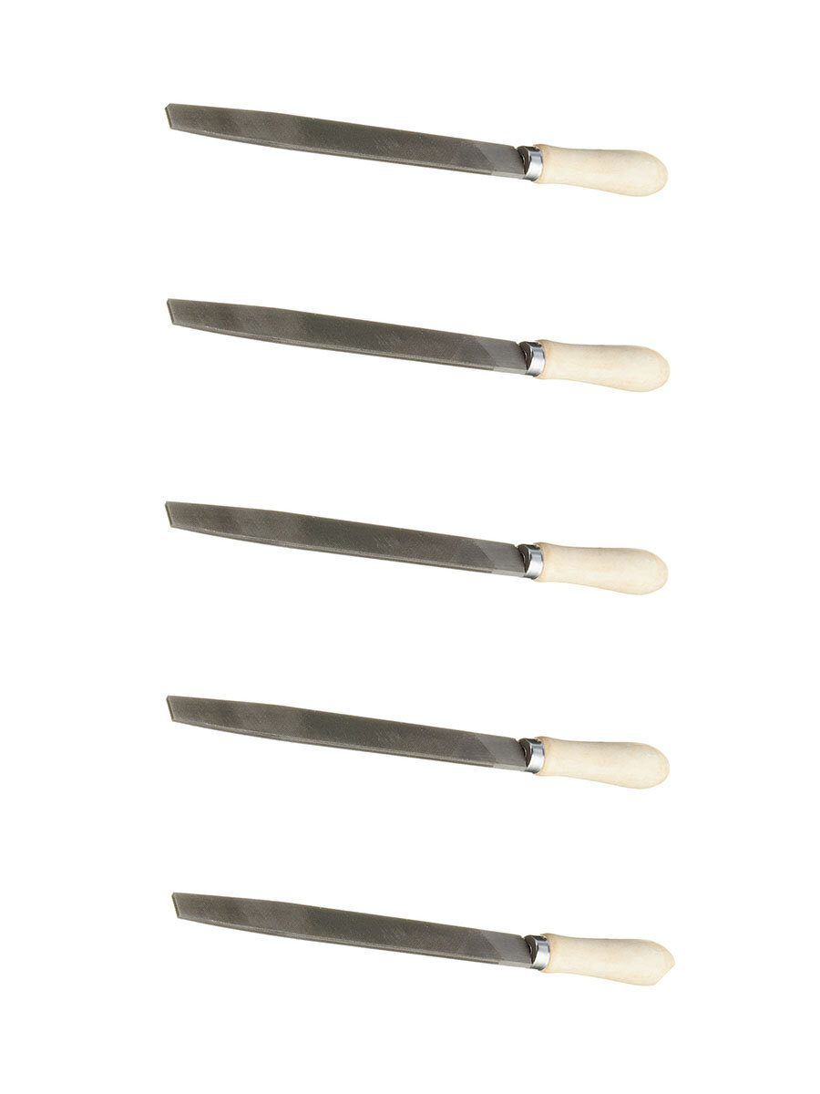 Напильник по металлу плоский 200 мм (5 шт.)