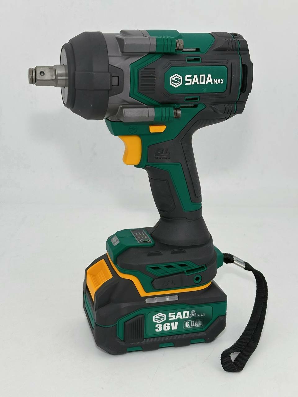 Гайковерт аккумуляторный ударный SADA Max BS-800 1200 N.m 36В 6000 Ah 1/2 дюйма, винтоверт бесщеточный