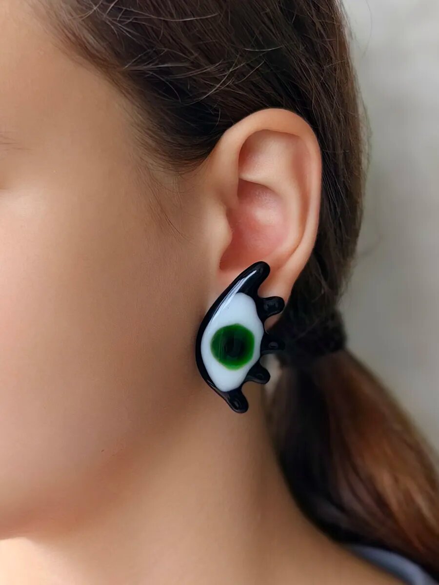 Серьги, муранское стекло, стекло