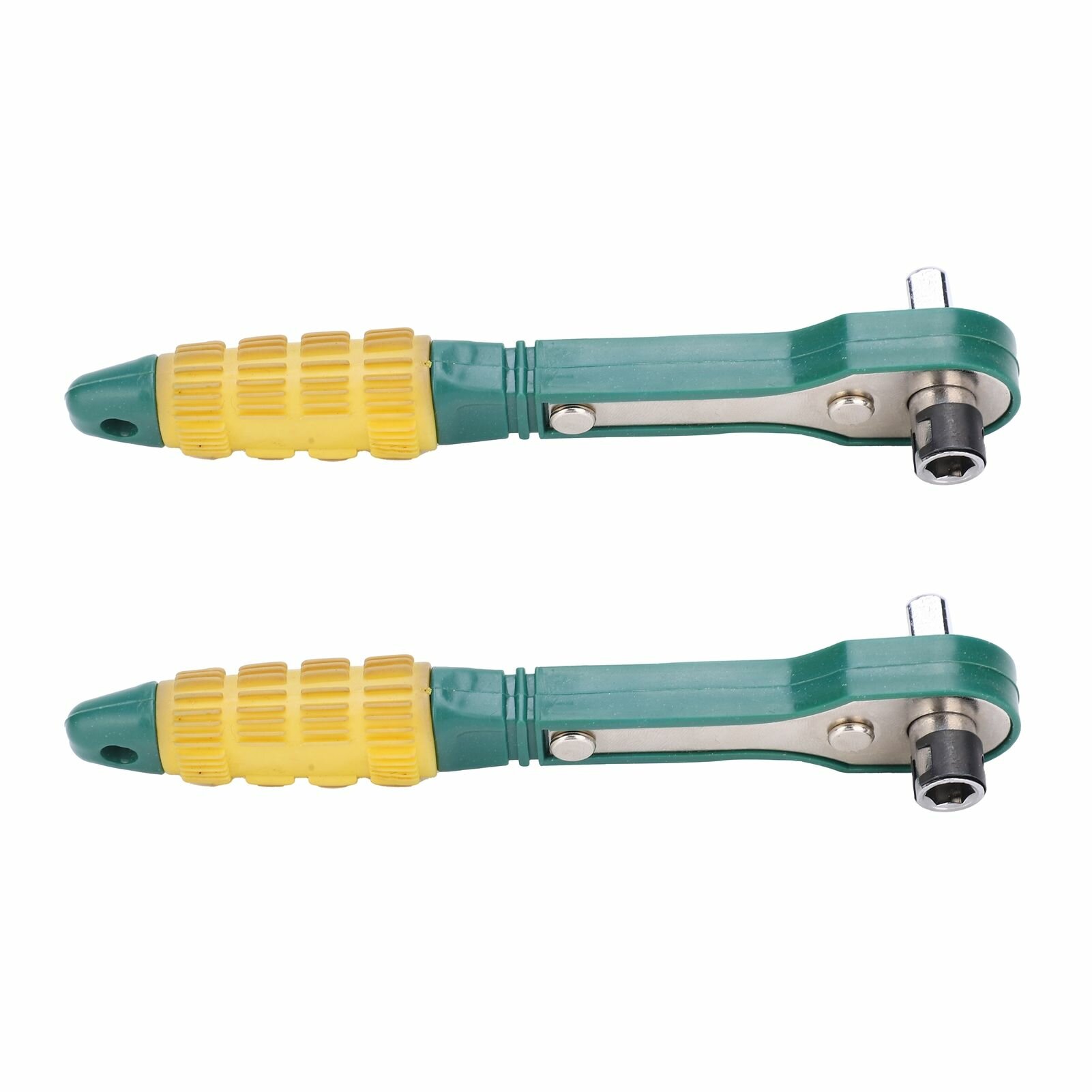 2 шт, шестигранный ключ 1/4, стальной гаечный ключ 45 #, ручной инструмент, 144 мм, желтый, зеленый