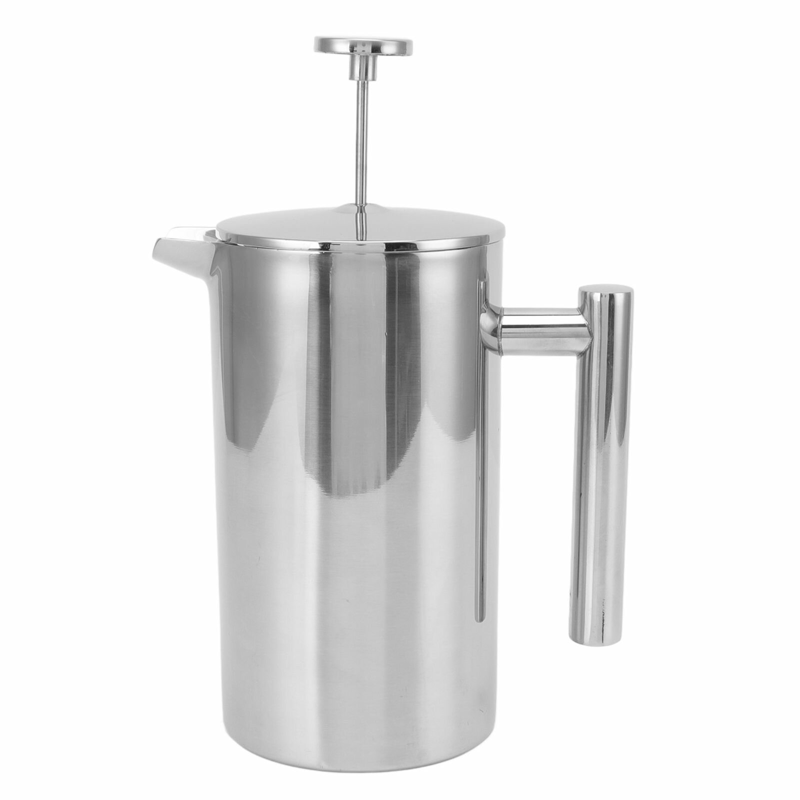 Кофеварка French Press из нержавеющей стали 304, чайник с двойными стенками, пресс для ручного приготовления кофе с сетчатым фильтром, 1000 мл