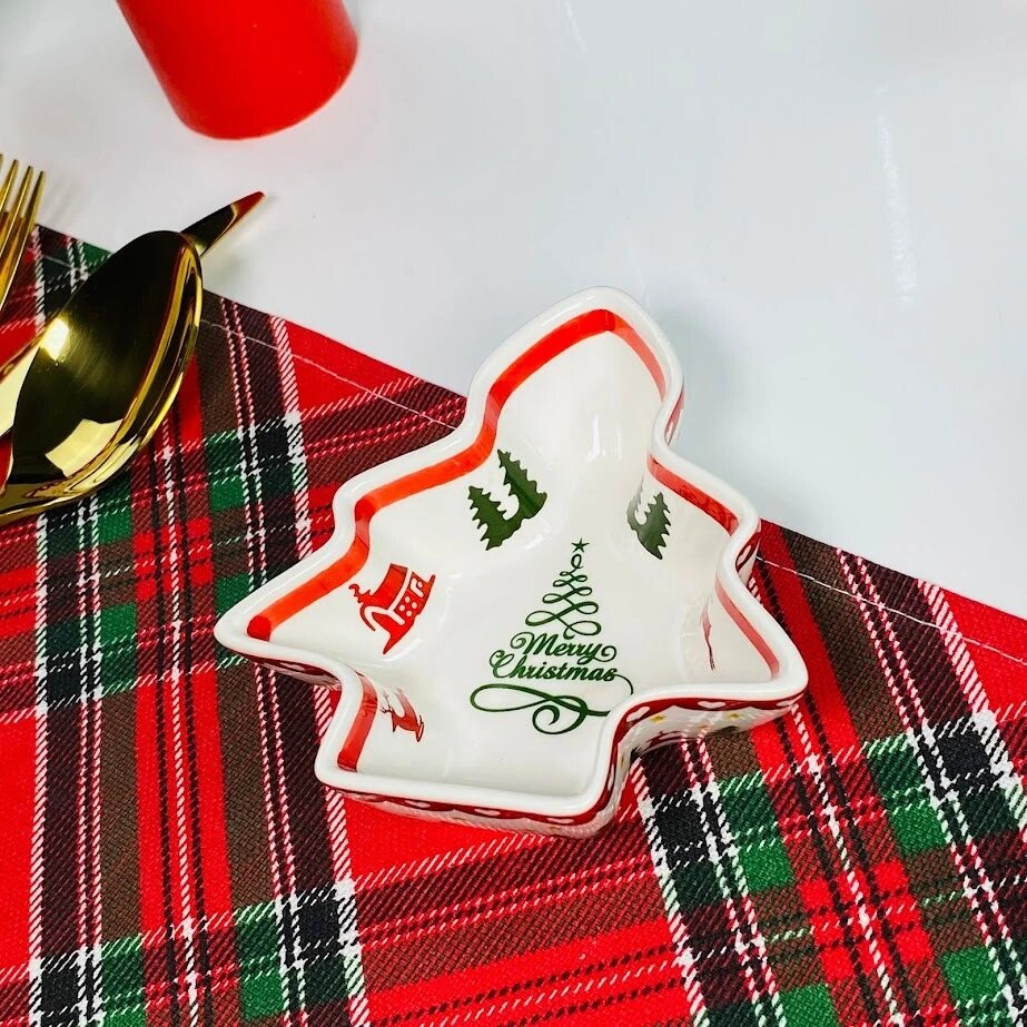 Глубокое блюдо Елка 11см новый ГОД Фарфор 164-046 118-164-046