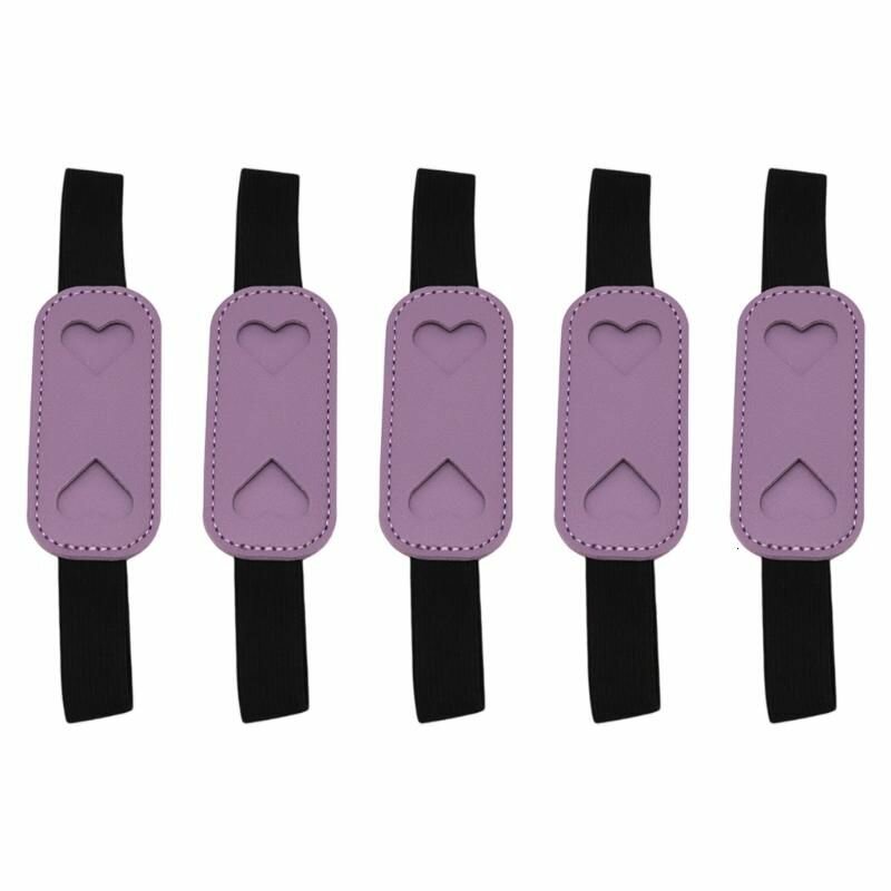 Кожаный пенал для тетрадей, Фиолетовый