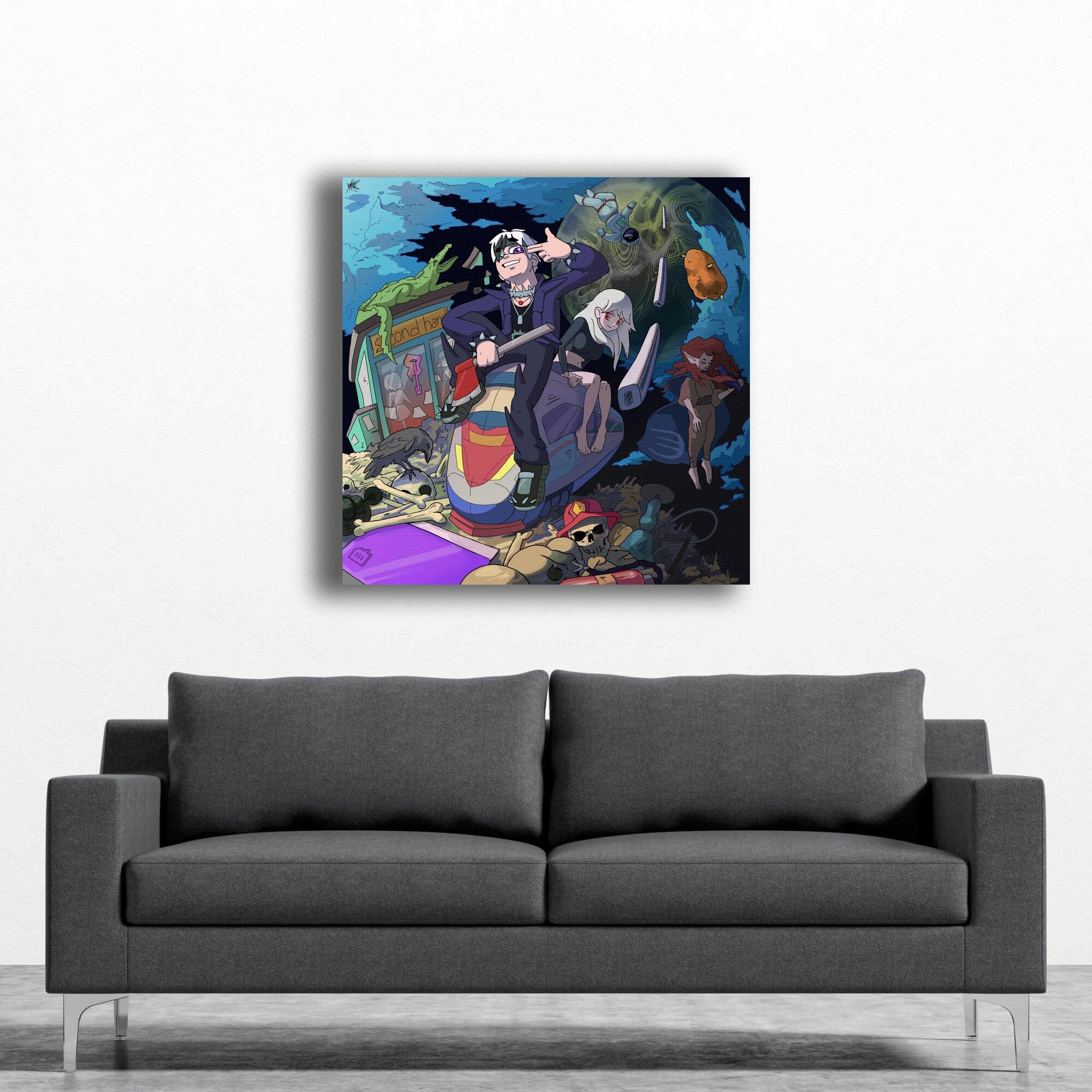 Картина на холсте Lida / Лида / SAPSAN / 50*50