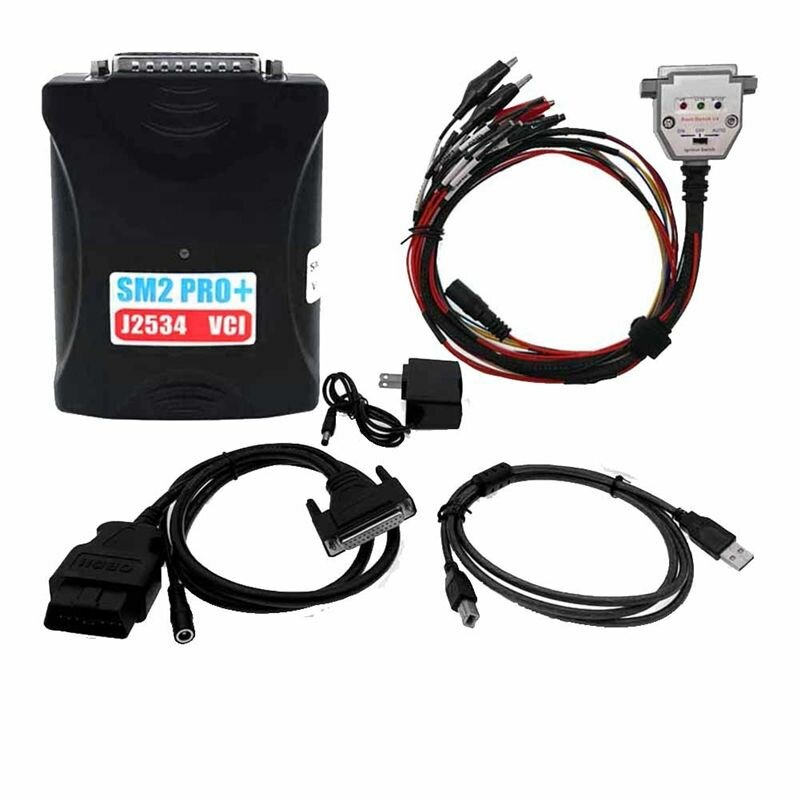 SM2 PRO J2534 VCI программатор ЭБУ 67 в 1 — чтение и запись FLASH/EEPROM, клон ECU, PFLASHER, US plug для тюнинга