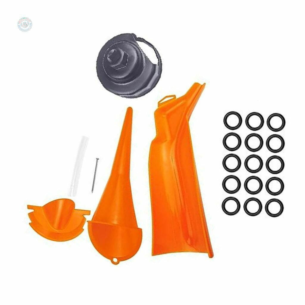 Набор инструментов для замены масла в мотоцикле, многоразовый комплект воронок для обслуживания двигателя, удобный набор для домашнего гаража и мастерской