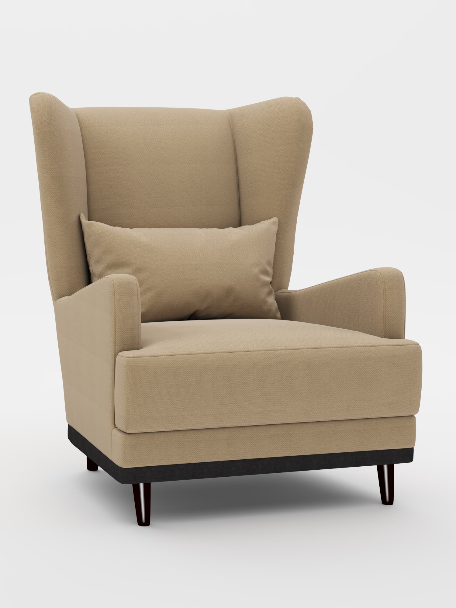 Кресло мягкое Марсель из велюра, горчичный, кресло интерьерное, кресло для гостиной