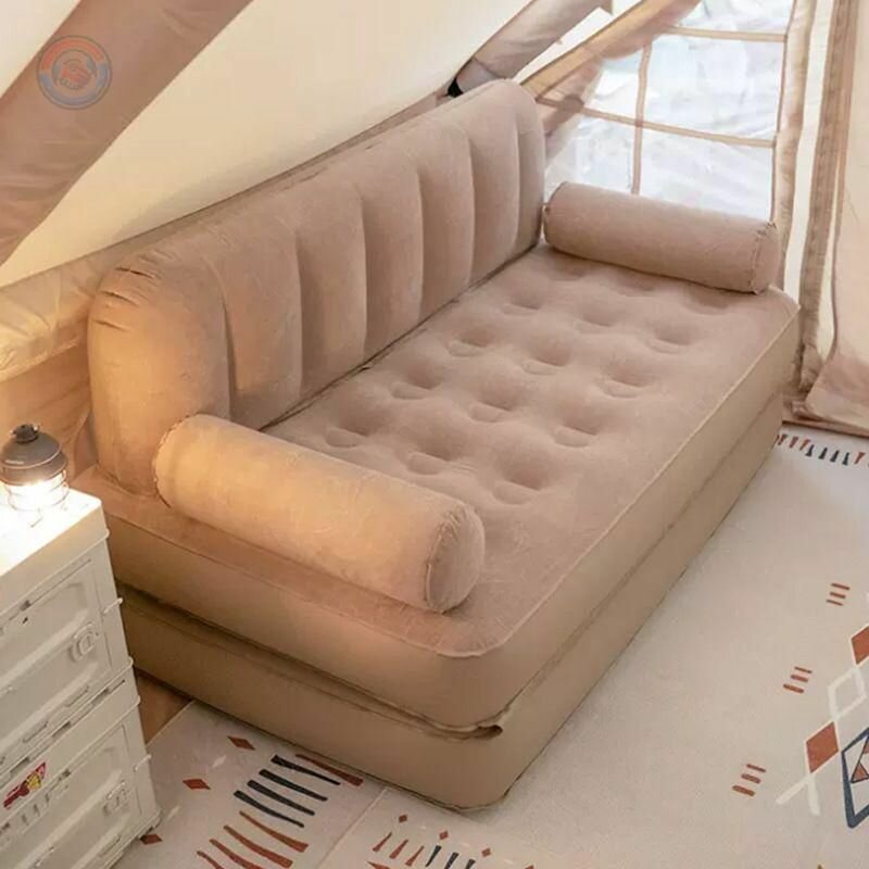Надувной диван с насосом для дома и дачи, удобный диван-кровать для гостей и отдыха, компактный надувной диван в комплекте с сумкой