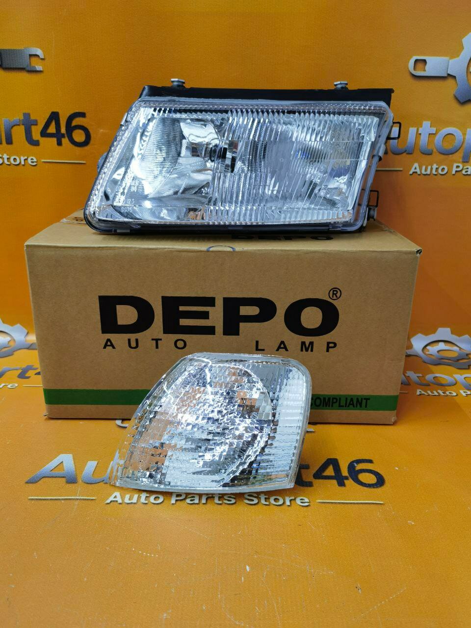 Фара левая с поворотником Фольксваген пассат Б5 DEPO тайвань отличное качество