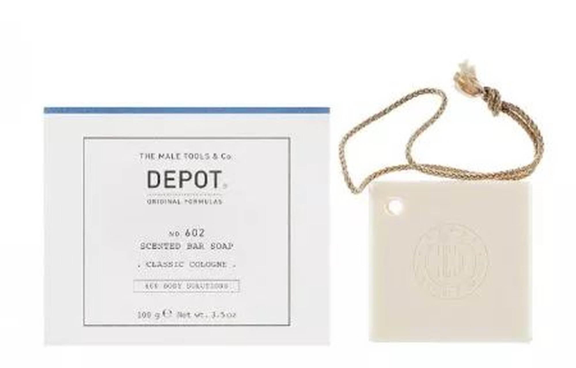 Мыло Depot №602 Classic Cologne, для тела, с кокосовым и оливковым маслами, 100г