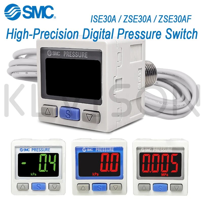 Цифровое реле давления SMC ZSE30A-C6H-C4H-N-A-P-L ISE30A-C4L-C6L-C-N-L -C-L, ZSE30A-C4H