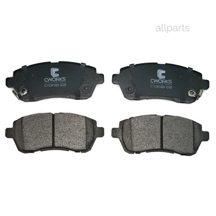 CWORKS C11CR1020 Колодки тормозные перед, Low Metallic FORD FIESTA седан 03/15-, FORD KA+ III (UK, FK) 06/16-, FORD