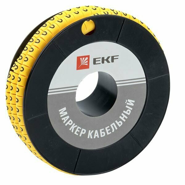 Маркер каб. 1.5кв. мм "0" (к-1000ед) (ЕС-0) EKF plc-KM-1.5-0