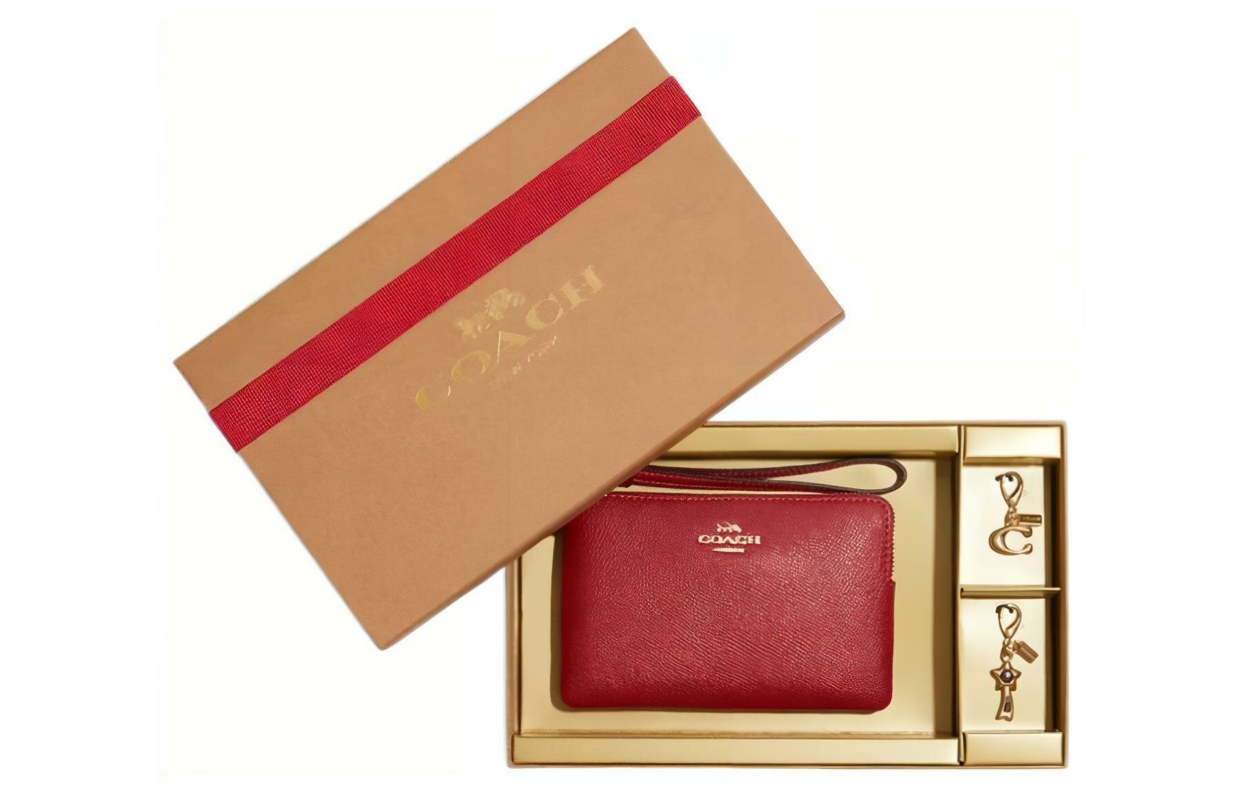 Комплект сумок COACH Red Leather Clutch
