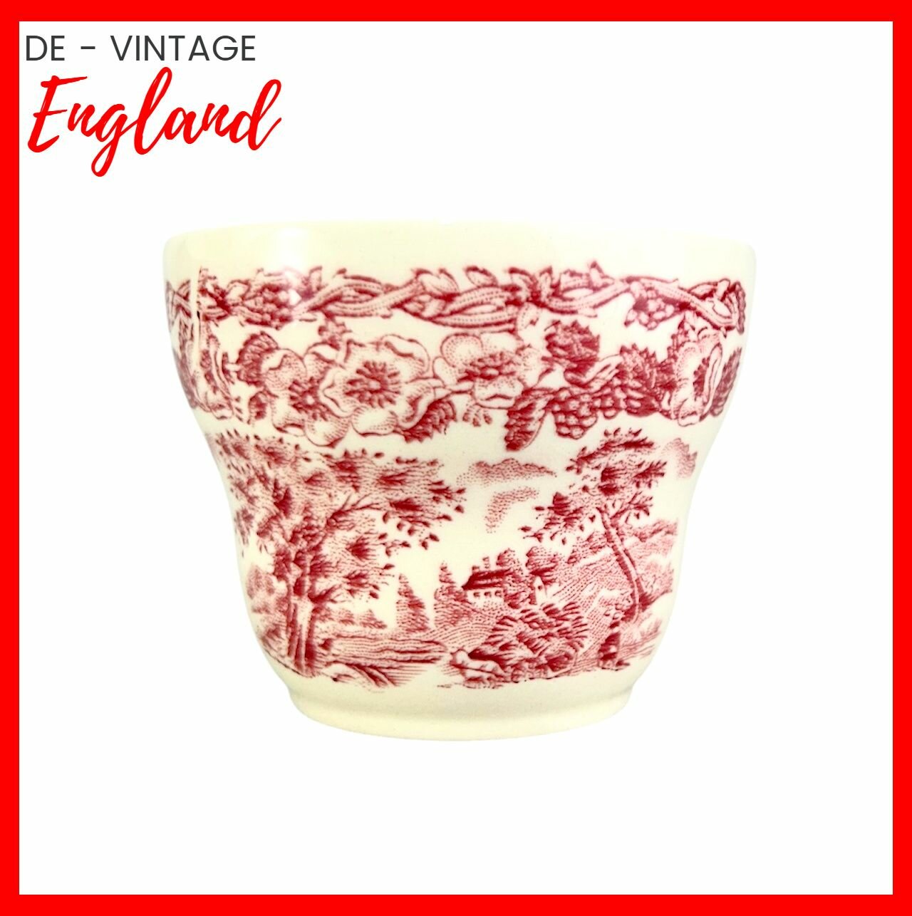 Сахарница Английская деревня, English Ironstone, винтаж. Англия