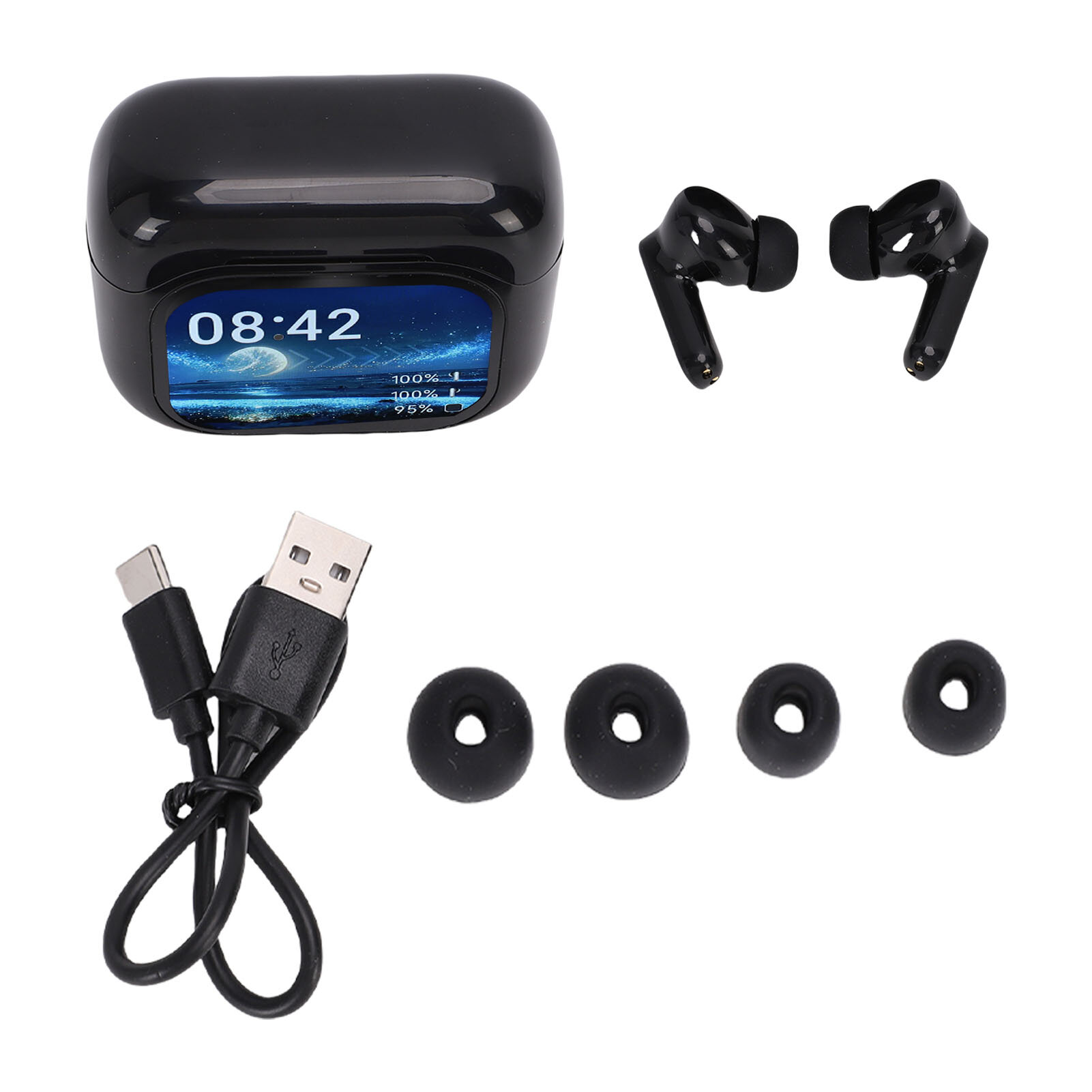 Наушники-переводчики с искусственным интеллектом, ЖК-дисплей с сенсорным экраном в реальном времени, 164 языка, наушники-переводчики Buletooth 5,4 для путешествий