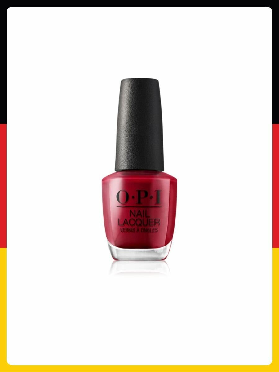 Лак для ногтей OPI Nail Lacquer nail polish Red, 15 мл