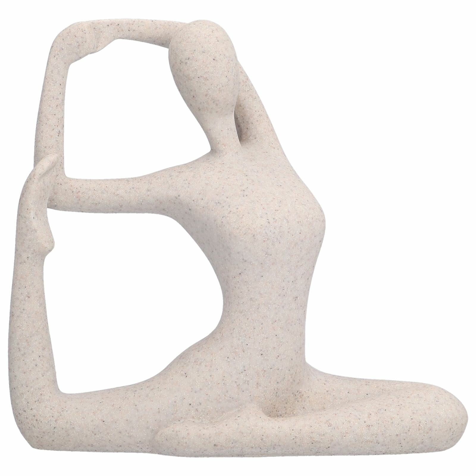 Статуя позы йоги, скандинавский песчаник, смола, фигурки позы йоги, коллекционные украшения, подарки для домашнего офиса, DecorBL562