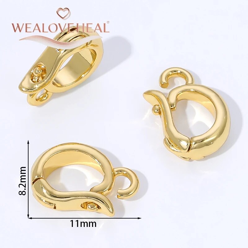 WEALOVEHEAL Застежки для подвесок 18K Gold Plated