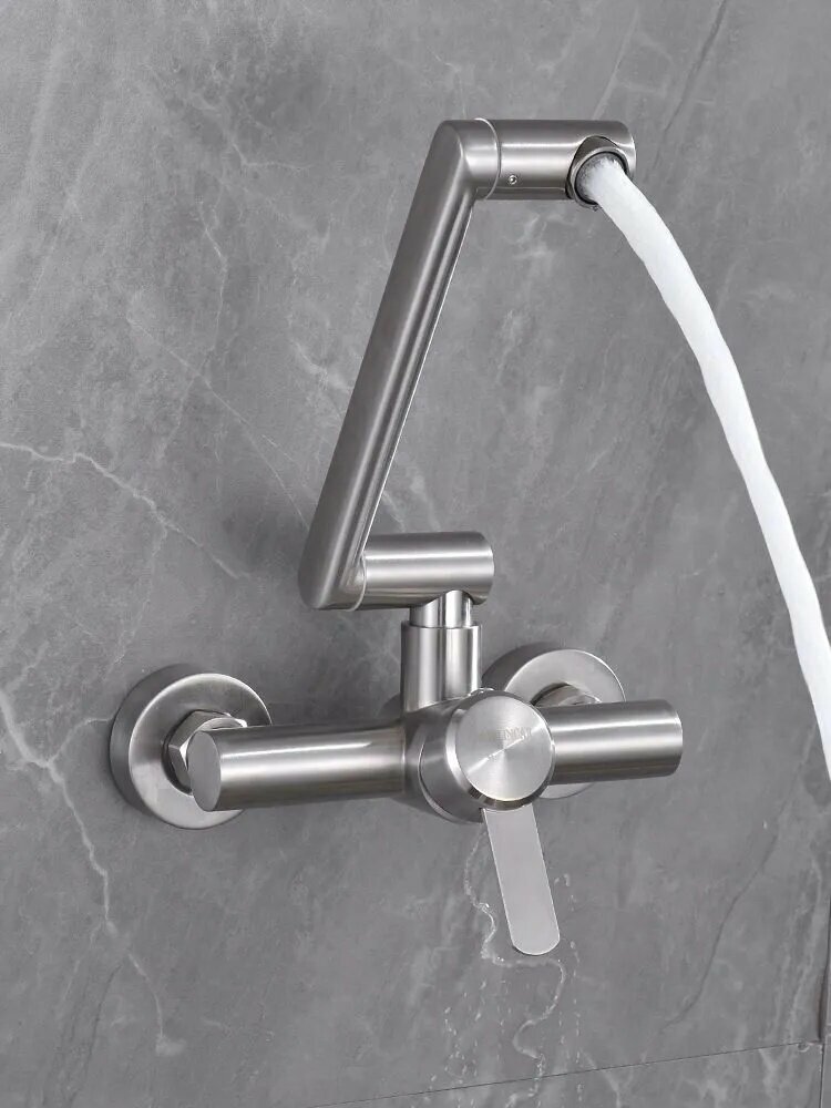 Кухонный кран MORLINCAR раковина встраиваемая в стену универсальная вращающаяся складная роботизированная рука кран для горячей и холодной воды