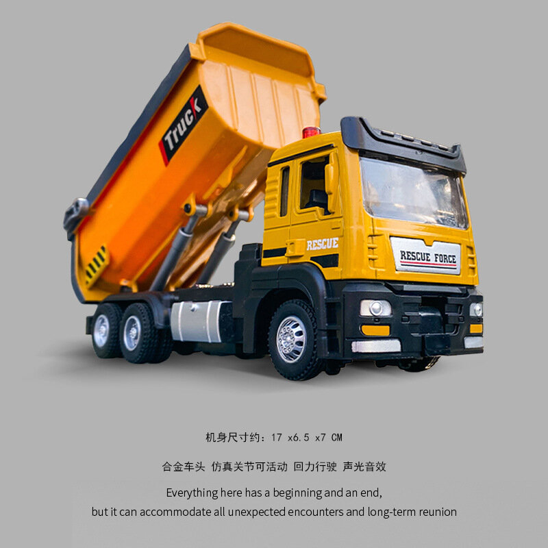 Детский экскаватор из сплава, детский набор строительной техники, мини-экскаватор, экскаватор-погрузчик, модель крана, игрушка для мальчиков.