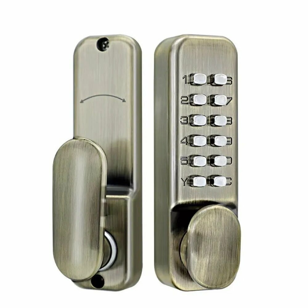 Кодовый дверной замок Водонепроницаемый и огнестойкий противоугонный замок механический, беспроводной, врезной,-Внешние, подъездные и внутренние двери
