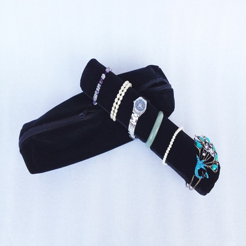 Дорожная бархатная сумка для хранения ювелирных изделий, прозрачная тканевая сумка для браслетов, ожерелий, серег и колец, портативная ниша