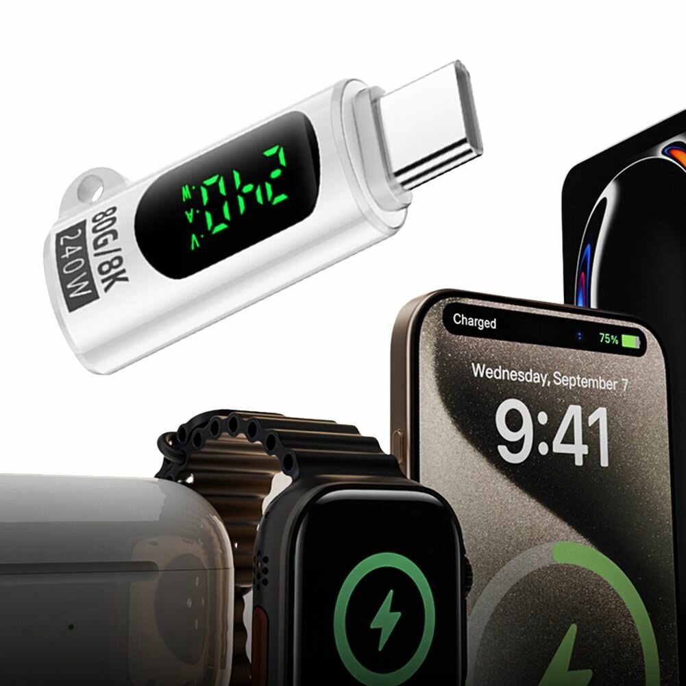 Удлинитель кабеля белого цвета