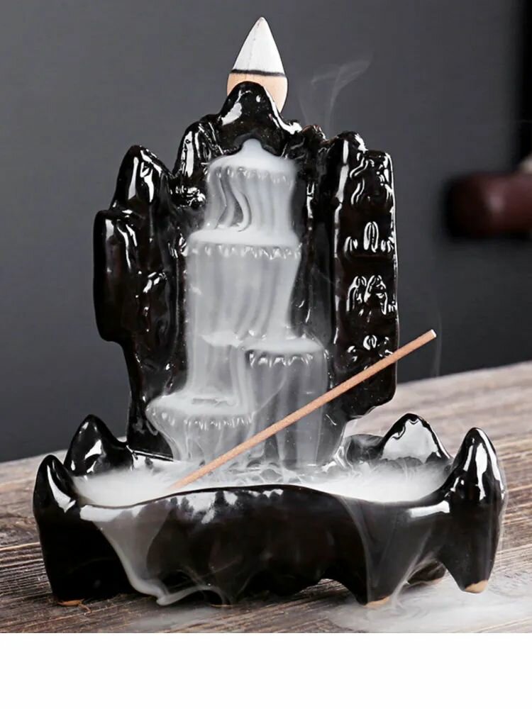 Подставка для благовоний / Микроландшафт, курильница, стелющийся дым