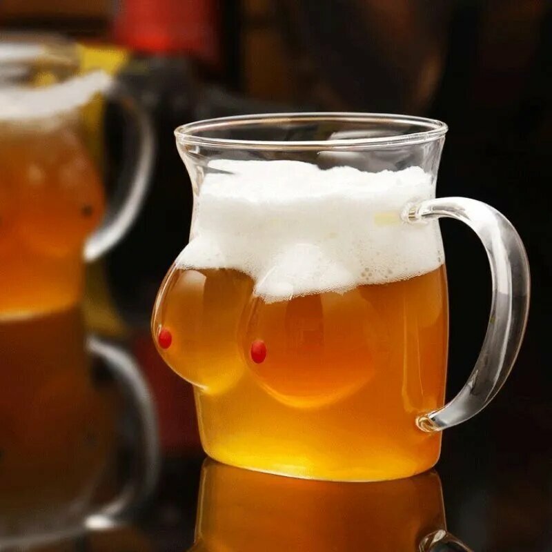 Стакан "Женская форма груди" 550 мл 1 шт прозрачный