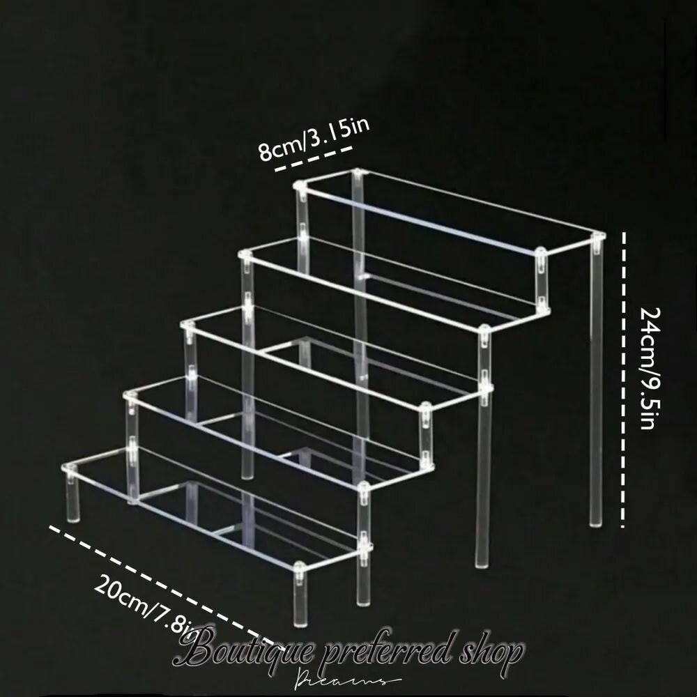 5-слойная акриловая подставка для дисплея потайной короб/фигура размером 24 30 8 см