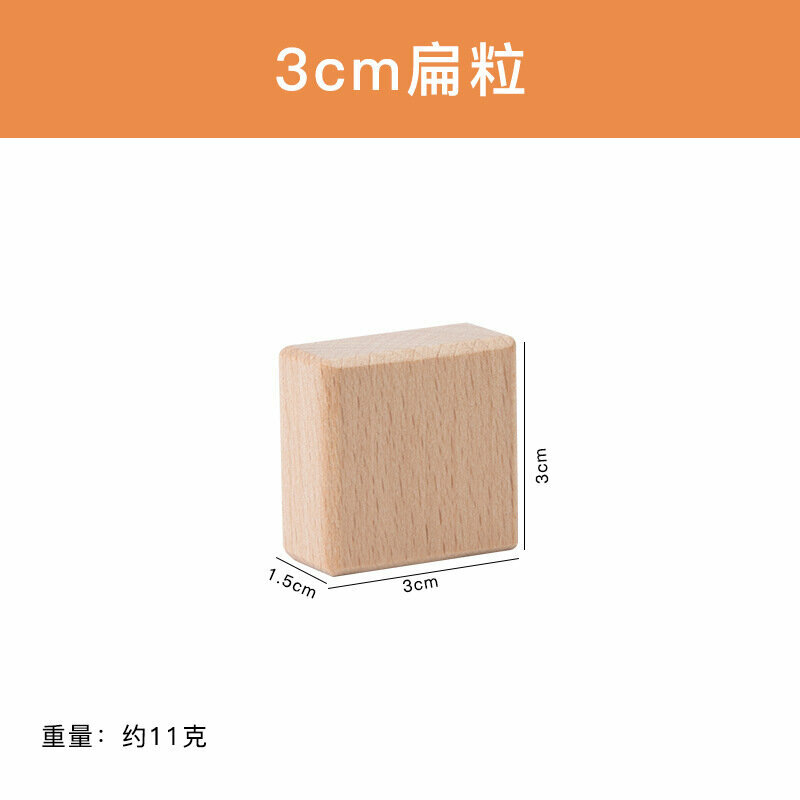 Бревенчатый нелакированный строительный блок, ствольный с крупными частицами, настольный деревянный строительный
