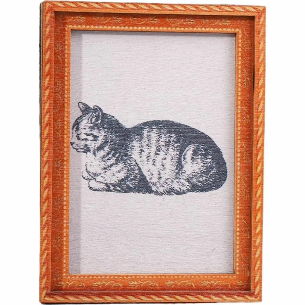 Деревянный магнит на холодильник в виде кошки, оригинальный декор для кухни