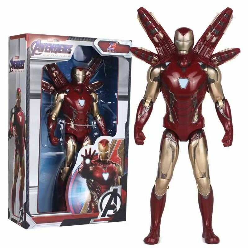 Фигурка Железного Человека из Marvel Avengers с подвижными частями, стальная модель, высотой 16 см,