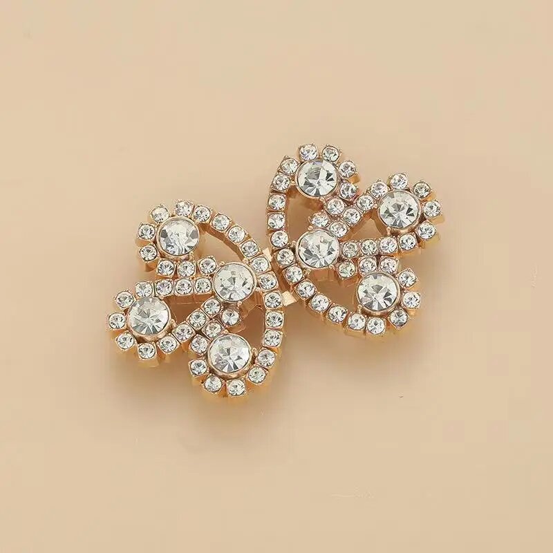 1 пара винтажных значков-кардигана, зажимы, булавки со стразами, женский держатель для ювелирных изделий с кристаллами, броши с пряжкой на одежде